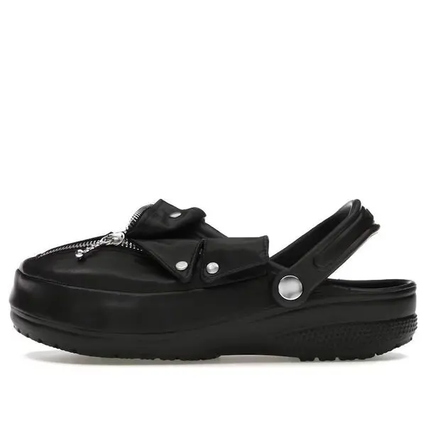 CROCS X Beams Classic Clog 'leather Riders - Black/silver