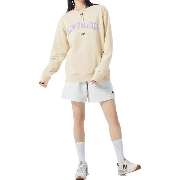 NEW BALANCE Logo Print Crewneck Pullover