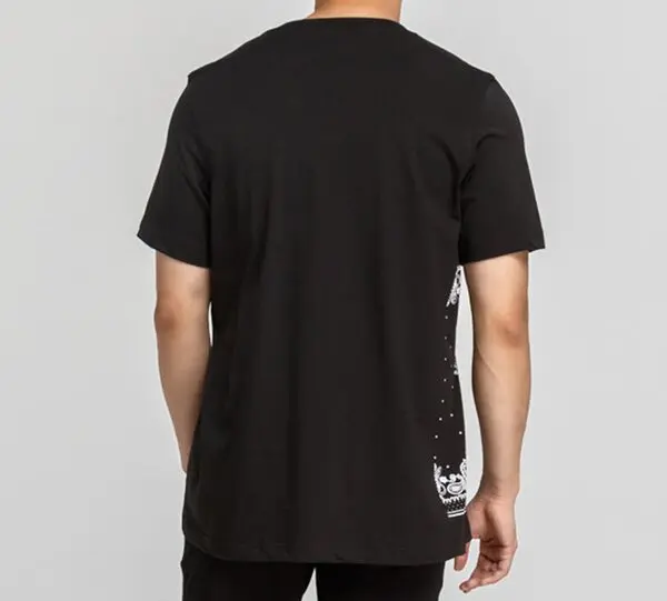 Adidas Originals Side Cashew Printing Sports Short Sleeve - Black