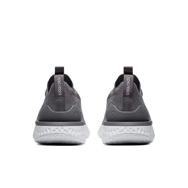 Nike Epic Phantom React Flyknit Athletic Sneakers - Grey