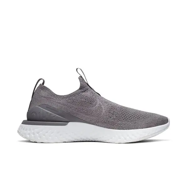 Nike Epic Phantom React Flyknit Athletic Sneakers - Grey