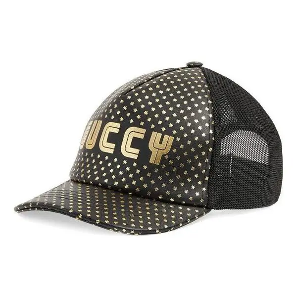Gucci Guccy Print Baseball Hat - Black
