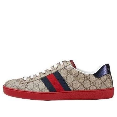 Gucci Ace Gg Supreme Sneakers - Tan