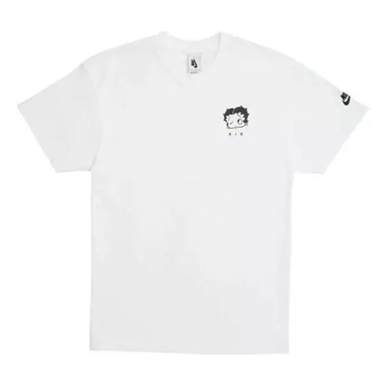 Nike X Olivia Kim Crossover Series Printing Sports Round Neck Short Sleeve White - Default Color