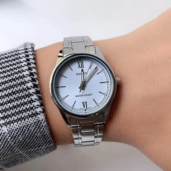 Casio Quartz Analog Stainless Steel Watch - Silver