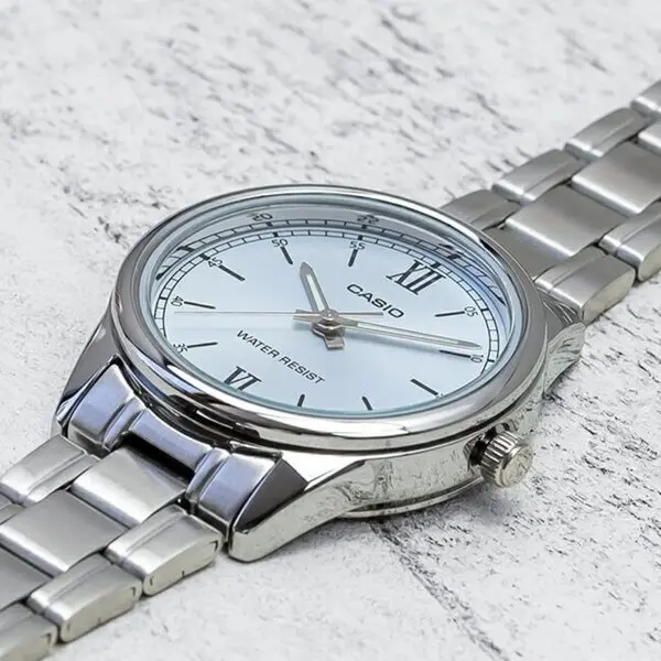 Casio Quartz Analog Stainless Steel Watch - Silver