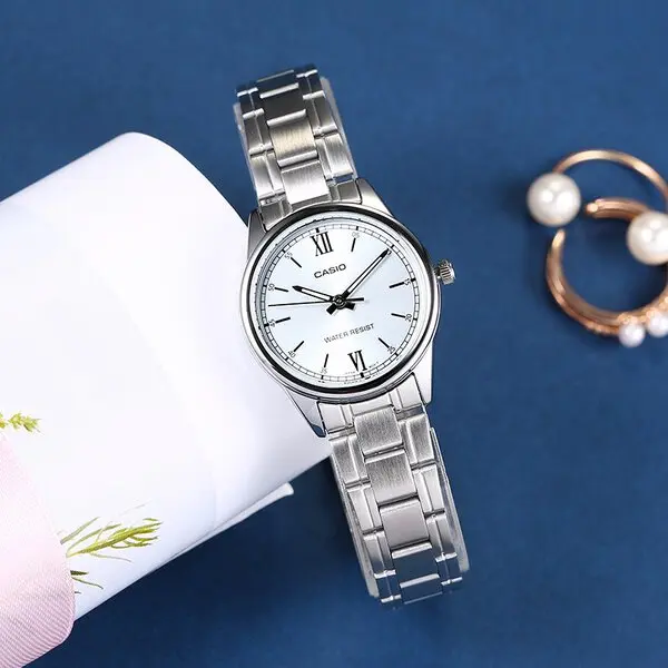 Casio Quartz Analog Stainless Steel Watch - Silver