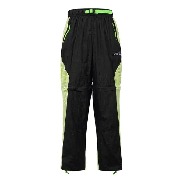 JORDAN 23 Engineered Splicing Mesh Breathable Detachable Sports Pants - Black