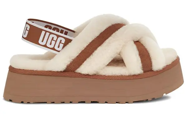 UGG Disco Cross Slides - Chestnut