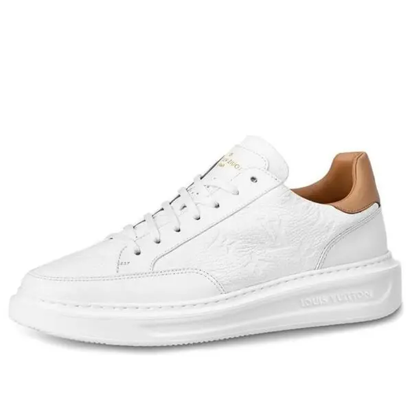 LOUIS VUITTON Beverly Hills Sneakers - White/tan