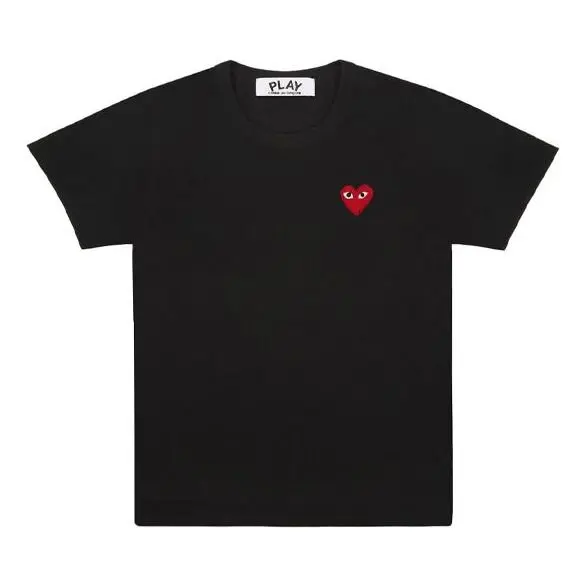 Play Comme Des Garcon Small Heart Logo T-shirt - Black
