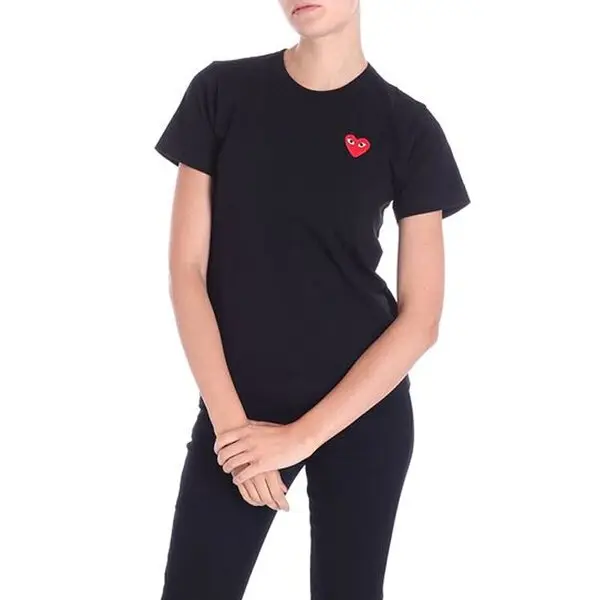Play Comme Des Garcon Small Heart Logo T-shirt - Black