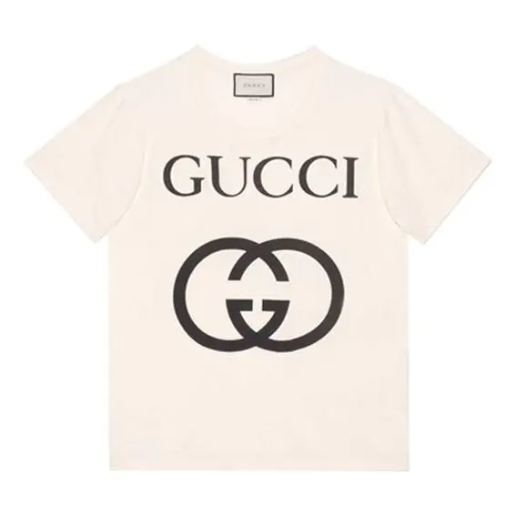 Gucci Interlock G Short Sleeve Creamy T-shirt - White