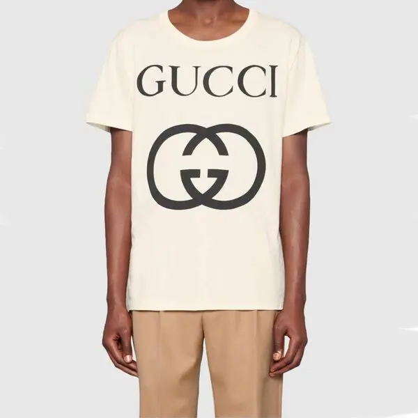 Gucci Interlock G Short Sleeve Creamy T-shirt - White