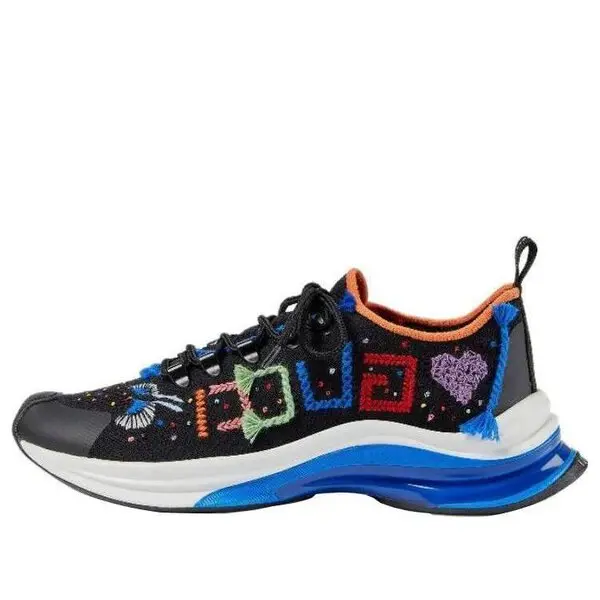 Gucci Run Sneaker - Black/blue