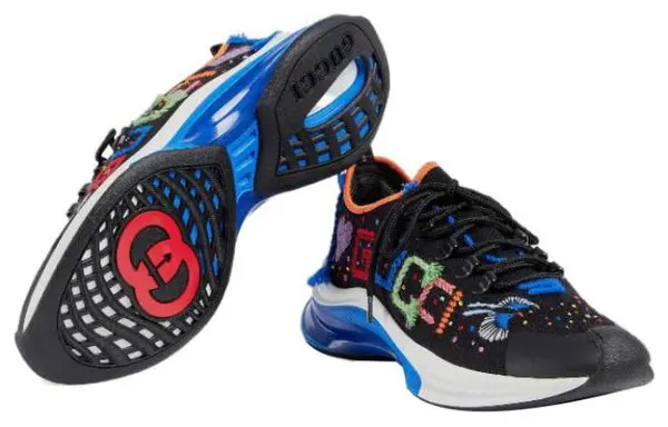 Gucci Run Sneaker - Black/blue