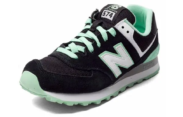 NEW BALANCE 574 Sneakers - Black/green