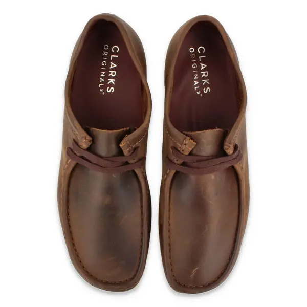 Clarks Wallabee "beeswax" Lace Up Shoes