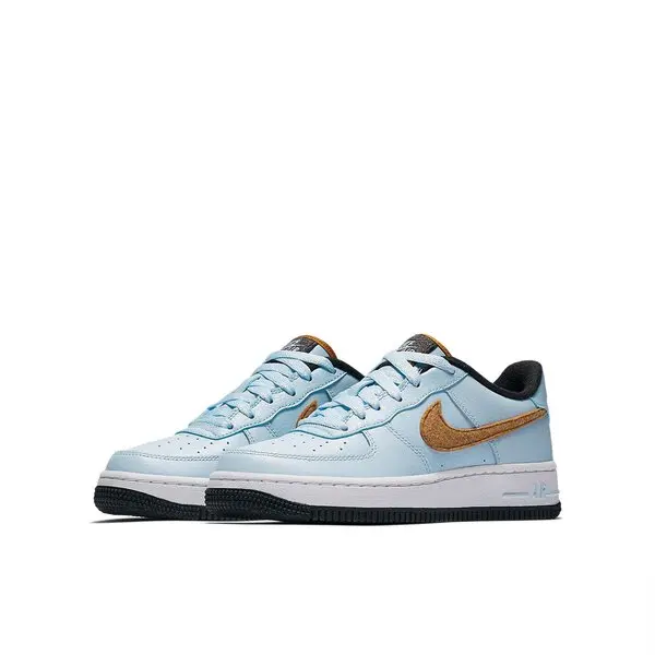 Nike Force 1 Felt Low Top Sneakers - Sky Blue