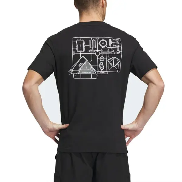 Adidas Campyx Graphic T-shirt Asia Sizing 'black White