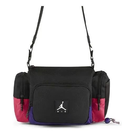 JORDAN Logo Crossbody Bag - Black/red/purple