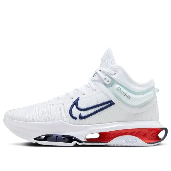 Nike Zoom Gt Jump 2 Ep High Top Sneakers - White/navy/red
