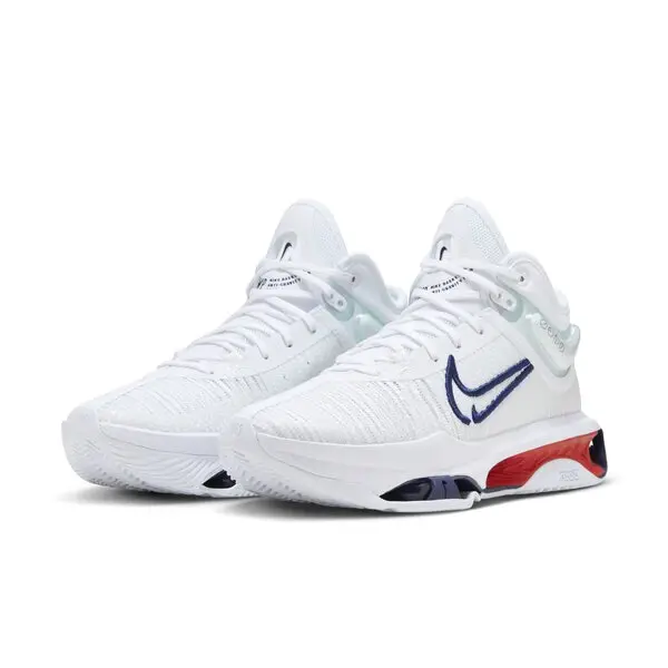 Nike Zoom Gt Jump 2 Ep High Top Sneakers - White/navy/red