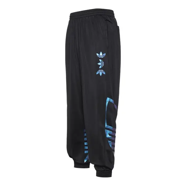 Adidas Originals Zeno Track Pants Logo Printing Sports Pants - Black