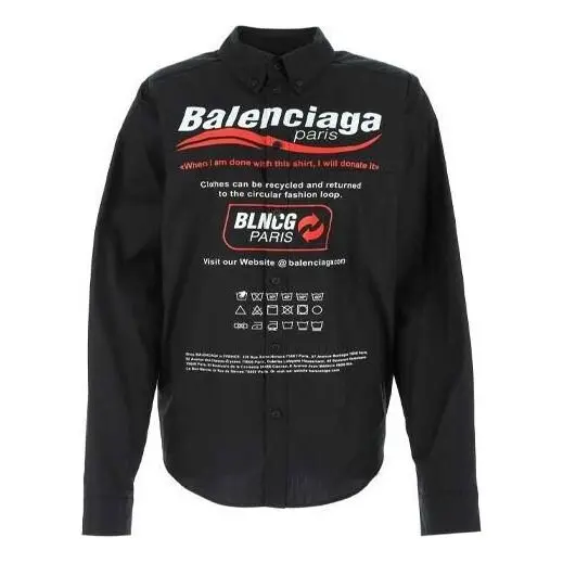 Balenciaga Dry Cleaning Shirt Large Fit