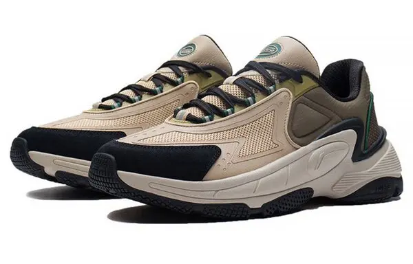 LI-NING Retro Box Sneakers - Brown/beige
