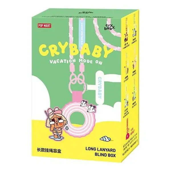 POP MART Crybaby Vacation Mode On Series Long Lanyard Seal Case - Multi-color