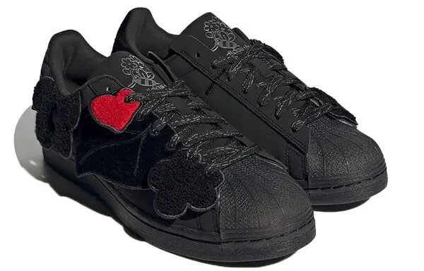 Adidas Melting Sadness X Superstar 'black Floral Patches