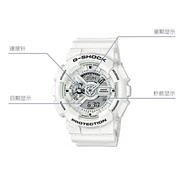 Casio G-shock Analog-digital Watch - White