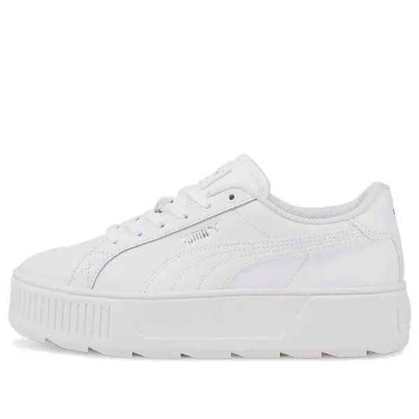 PUMA Karmen Leather Platform Sneakers - White