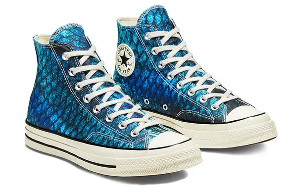 CONVERSE Chuck 70 Animal Print High Top Sneakers - Blue/white