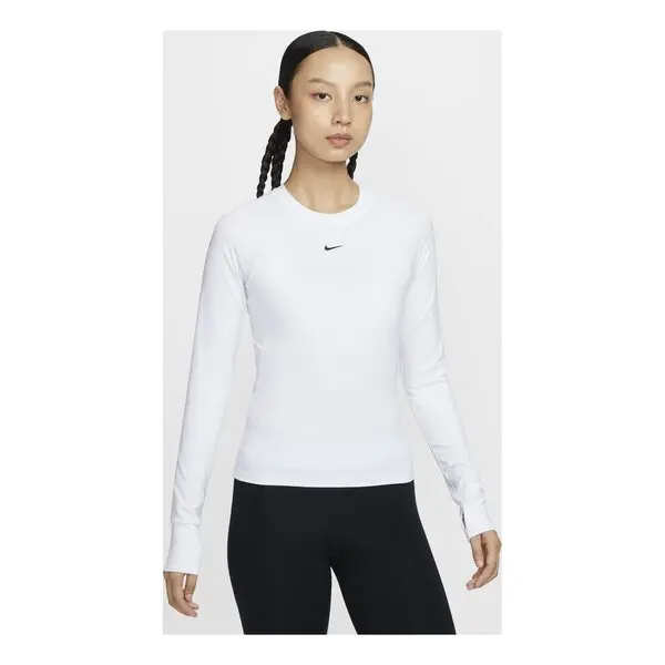 Nike Pro Dri-fit Long Sleeve T-shirt - White/black