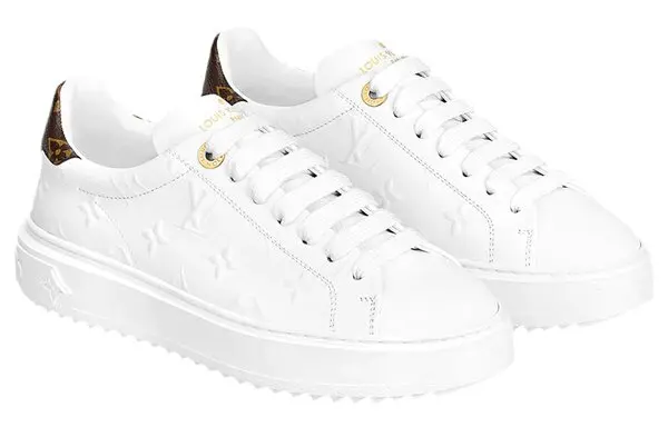LOUIS VUITTON Time Out Sneakers - White/brown