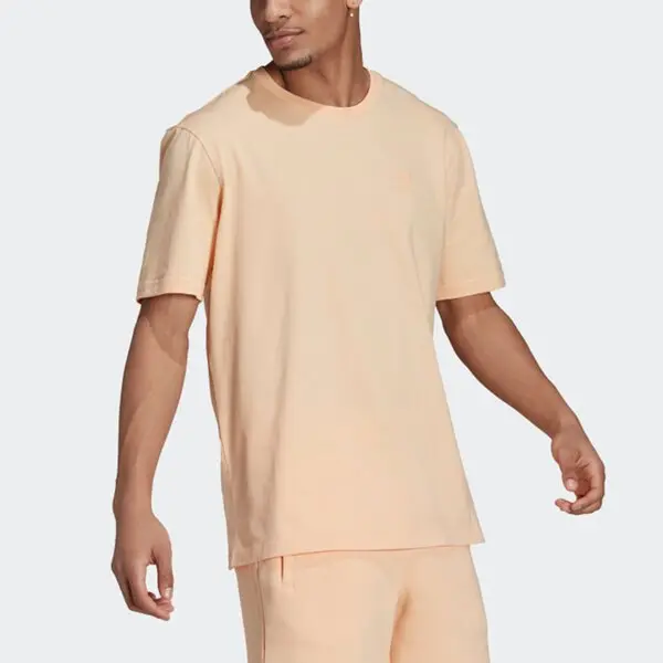 Adidas Originals Casual Breathable Sports Short Sleeve Apricot Color T-shirt - Default Colorway
