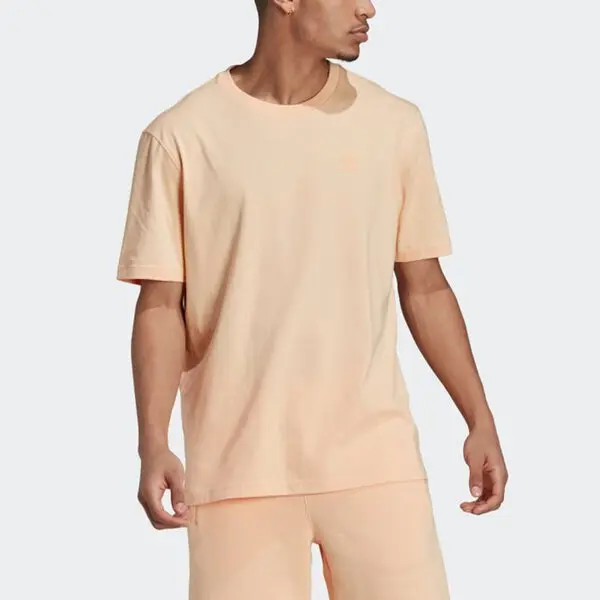 Adidas Originals Casual Breathable Sports Short Sleeve Apricot Color T-shirt - Default Colorway