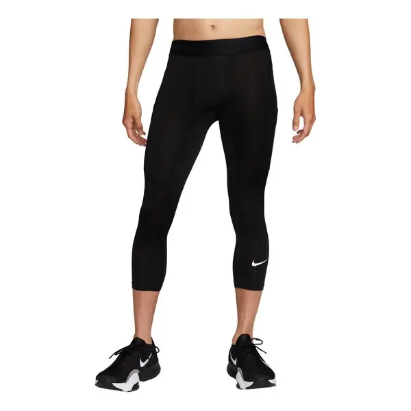 Nike Pro Dri-fit 3/4-length Fitness Tights - Black
