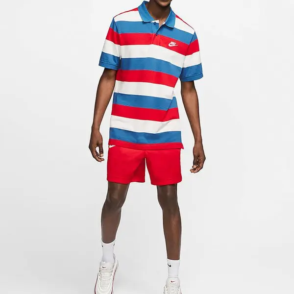 Nike Sportswear Polo-shirt Red/blue