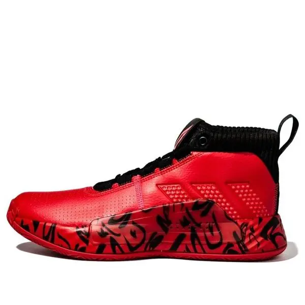 Adidas Dame 5 Mid Top Basketball Sneakers - Red