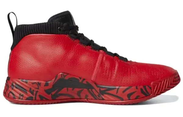 Adidas Dame 5 Mid Top Basketball Sneakers - Red