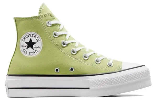 CONVERSE Chuck Taylor All Star Lift Platform High Top Sneakers - Light Green/white