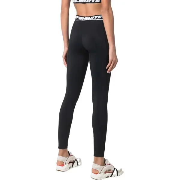 Off-White Leggings With Logo Waistband