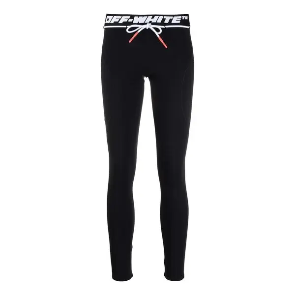 Off-White Leggings With Logo Waistband