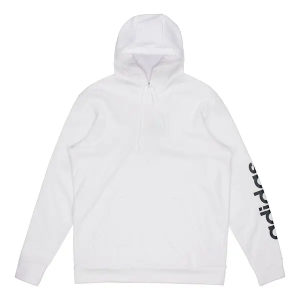 Adidas Casual Hooded Fleece Lined Pullover White - Multi-color