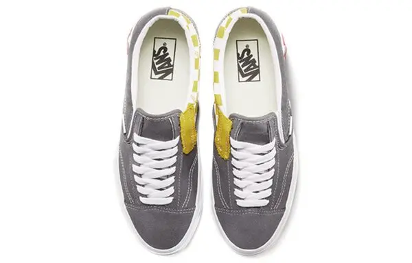 VANS Checkerboard Slip-on Sneakers - Grey/yellow