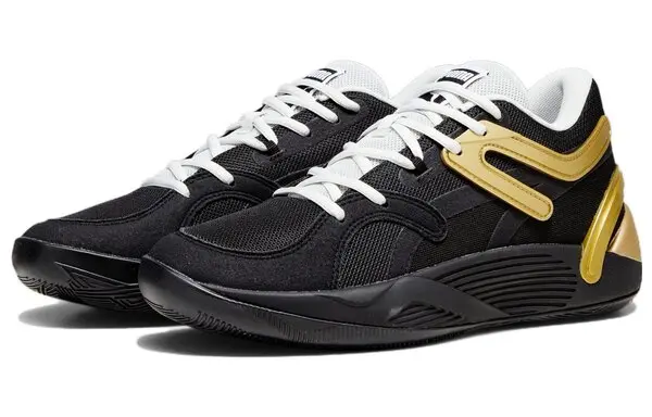 PUMA Trc Blaze Court Basketball Sneakers - Black/gold