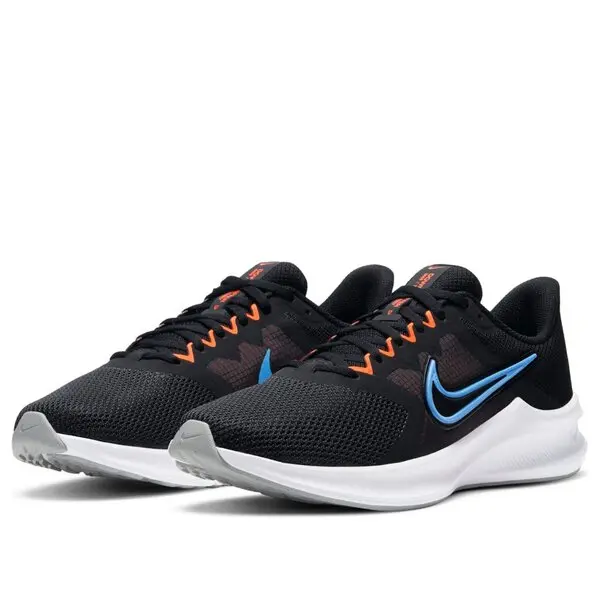 Nike Downshifter 11 Low Top Sneakers - Black/blue/orange